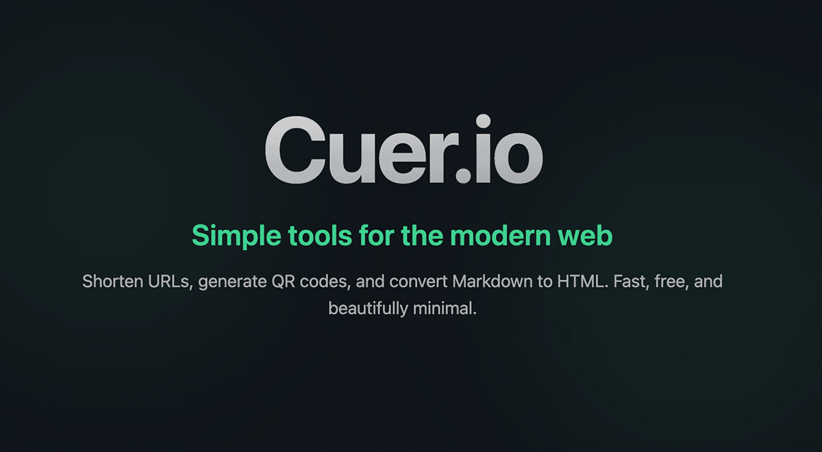 Free QR Code Generator & FREE URL Shortener - Cuer.io
